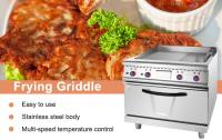 China Electric Griddle with Oven 12+5kW 670x600mm Stainless Steel Commercial Cooking Equipment for sale