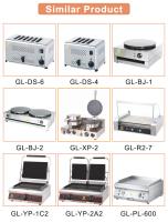 China GLEAD GL-RGE-R Commercial Electric Griddle 12+5kw 220V-380V Stainless Steel Cooking Equipment for sale