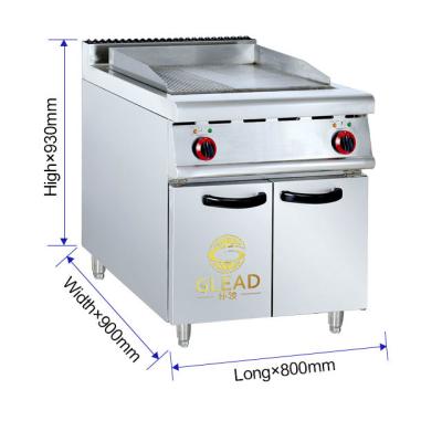 China GLEAD GL-RGE-R 12.5kw Electric Griddle 220V-380V Commercial Restaurant Cooking Equipment 214kg for sale