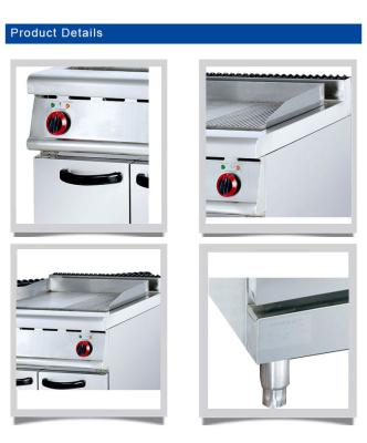 China GLEAD GL-RGE-R Stainless Steel Electric Griddle 800x900x850 12+5kw Commercial Kitchen for sale