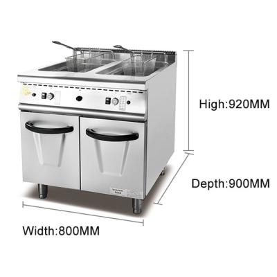 China GLEAD GL-RC-2 Stainless Steel Gas Fast Food Kitchen Equipment 800x900x850mm 174kg for sale