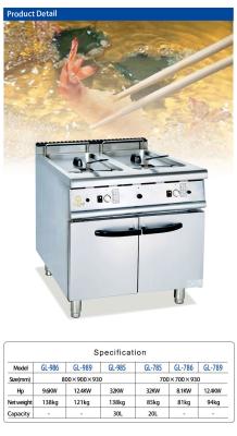China GLEAD GL-RC-2 174kg Gas Restaurant Cooking Equipment 800x900x850mm Stainless Steel for sale
