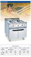 China Stainless Steel Gas Restaurant Cooking Equipment GL-RC-2 800x900x850mm 174kg for sale