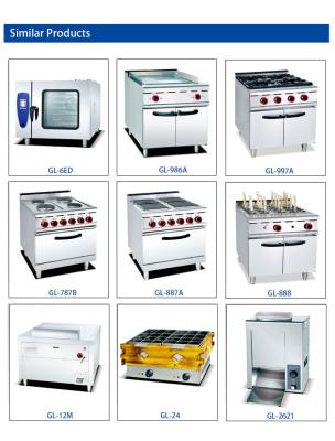 China GLEAD GL-RC-2 Gas Restaurant Cooking Equipment 800x900x850+70 Stainless Steel for sale