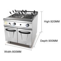 China GLEAD Gas Pasta Cooker with Cabinet 103kg 340x550x270 Tank 30x2L Capacity for sale