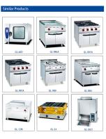 China GLEAD GL-RM-6 Gas Pasta Cooker with Cabinet 800x900x850mm Stainless Steel 103kg for sale