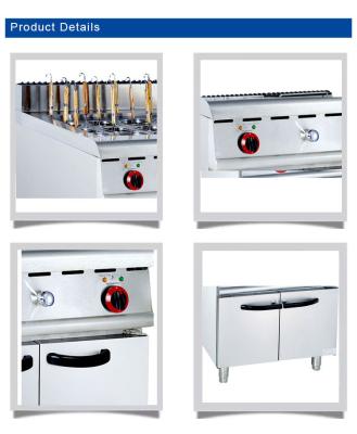 China Stainless Steel Gas Pasta Cooker 800x900x850mm 30Lx2 Commercial Kitchen Equipment for sale
