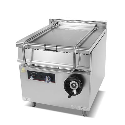 China GLEAD GL-RS 80L Gas Tilting Braising Pan Stainless Steel 1.76/2.2Kg/h LPG/NG for sale
