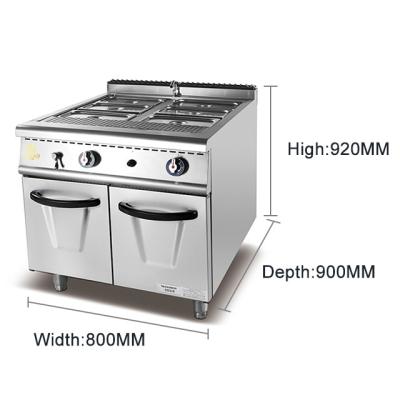 China Gas Bain Marie with Cabinet 100Kg Capacity LPG/NG 1.58/2.28Kg/h Commercial Kitchen Equipment for sale