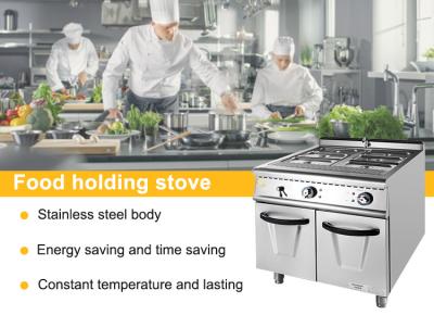 China GLEAD GL-RB 100Kg Gas Bain Marie with Cabinet Stainless Steel 30x2L Tank Commercial Kitchen Equipment for sale