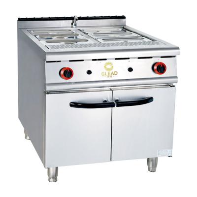 China Gas Bain Marie with Cabinet 100kg Stainless Steel LPG/NG 1.58/2.28kg/h for sale