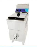 China Commercial Gas Fryer 2 Burners Stainless Steel 100-300C Temperature 400x900x850mm for sale