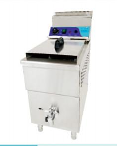 China Commercial Gas Fryer 2 Burners Stainless Steel 100-300C Temperature 400x900x850mm for sale