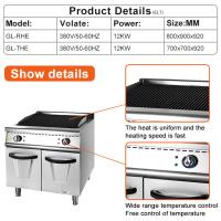 China GLEAD GL-RH Gas Grill with Cabinet 686x600mm Griddle 1.2/1.76Kg/h LPG/NG for sale