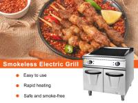 China GLEAD GL-RH Gas Grill with Cabinet 686x600mm Griddle 1.2/1.76Kg/h LPG/NG for sale