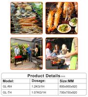China GLEAD GL-RH Gas Grill with Cabinet 686x600mm Griddle 1.2/1.76Kg/h LPG/NG for sale