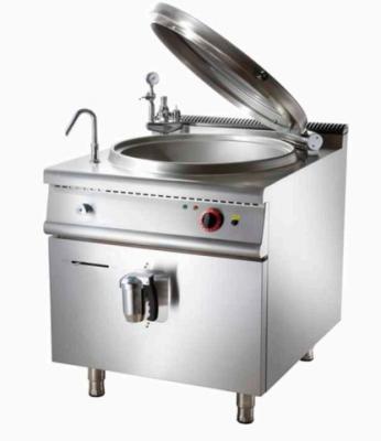 China Gas Indirect Jacket Boiling Pan 100-150L Stainless Steel 800x900x850mm Commercial Kitchen Equipment for sale