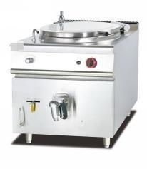 China Gas Indirect Jacket Boiling Pan 100-150L Stainless Steel Fast Food Kitchen Equipment 25 Power Supply for sale