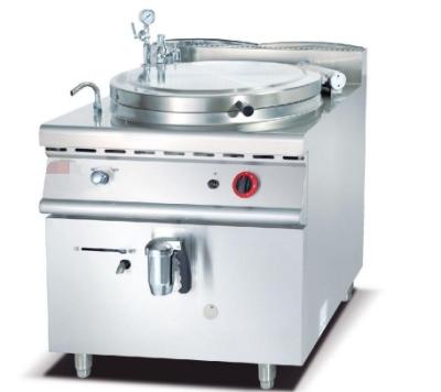 China Gas Indirect Jacket Boiling Pan 100-150L 800x900x850mm Commercial Restaurant Cooking Equipment for sale