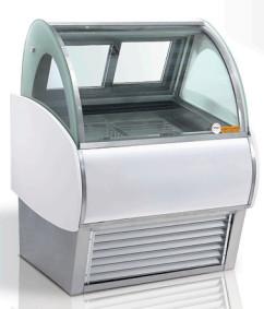 China Electric Ice Cream Display Cabinet 6x2 GN 1/4 Pans 700W Air Cooling for sale