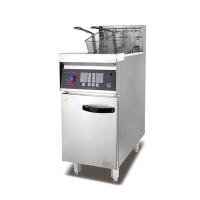 China Commercial Electric Stand 1-Tank Fryer 30L 9kW 380V Stainless Steel Food Production Line Equipment for sale