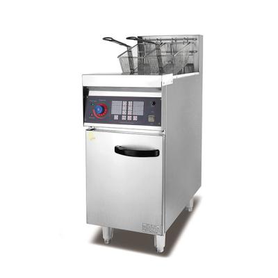 China Commercial Electric Stand 1-Tank Fryer 30L 9kW 380V Stainless Steel Food Production Line Equipment for sale