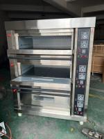China 3 Deck 6 Trays LPG Gas Deck Oven 220V 50HZ 0.3KW for Commercial Restaurant Baking for sale