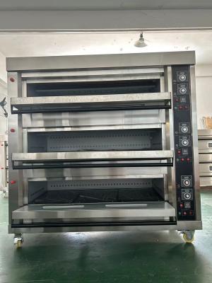 China 9-Tray Gas Deck Oven 0.3KW 220V Commercial Baking Equipment for Restaurant for sale