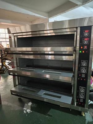 China Commercial Gas Deck Oven 9 Trays 380kg Heavy Duty Baking Equipment 220V for sale