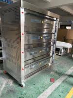 China 16 Tray Gas Deck Oven 220V 50Hz 0.3KW Commercial Bakery Equipment 1760x1095x2140mm for sale