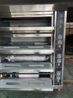 China 16 Tray Gas Deck Oven 220V 50Hz 0.3KW Commercial Bakery Equipment 1760x1095x2140mm for sale