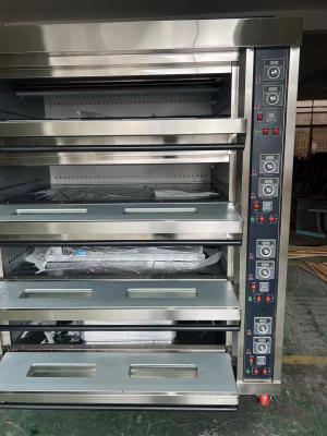 China Gas Deck Oven 16 Tray Capacity 40x60cm Tray Size 220V 0.3KW Commercial Bakery Equipment for sale