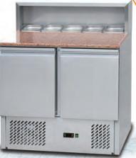 China Industrial Refrigeration Equipment 220V 50Hz 2-8C Refrigerated Counter Saladette 900x700x850mm for sale