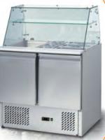 China Industrial Refrigeration Equipment Refrigerated Counter Saladette 900x700x850mm 220V for sale