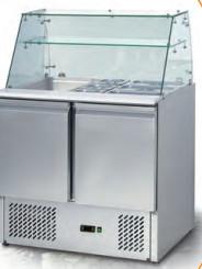 China Industrial Refrigeration Equipment Refrigerated Counter Saladette 900x700x850mm 220V for sale