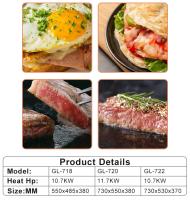 China Glead GL-720 Gas Griddle 11.7kw LPG 2800Pa Commercial Cooking Equipment 32kg for sale