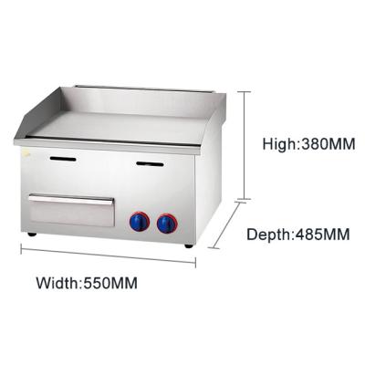 China Glead GL-720 Commercial Gas Griddle 11.7kw LPG 2800Pa 30kg Net Weight for sale