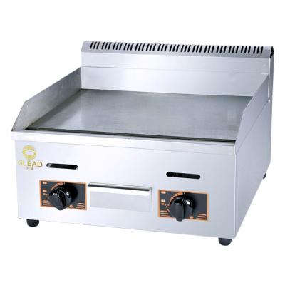 China Commercial Gas Griddle 11.7kw LPG Heavy Duty Cooking Equipment 728x400mm for sale