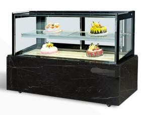 China Square Glass Base Industrial Refrigeration Unit 2 Shelves 220V 50Hz Air Cooled for sale