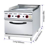 China 20.8Kw Gas Range With 4-Burner Oven For Restaurant Kitchen Efficiency for sale