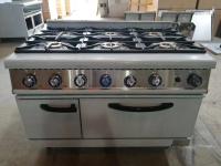 China 20.8kW Gas Range with 4-Burner Gas Oven Heavy Duty 153kg Commercial Kitchen Equipment for sale