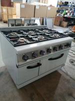 China 20.8kW Gas Range with 4-Burner Gas Oven Heavy Duty 153kg Commercial Kitchen Equipment for sale