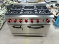 China 20.8kW Gas Range with 4-Burner Gas Oven Heavy Duty 153kg Commercial Kitchen Equipment for sale