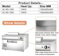 China Glead GL-ES-1200 Gas Teppanyaki Grill 10kw LPG 2800Pa Heavy Duty Commercial Griddle for sale