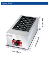 China Glead GL-Q36 LPG Gas Quail Egg Grill 6.6kg Commercial Kitchen Cooking Equipment for sale