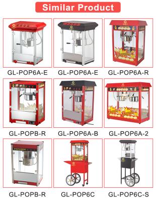 China Glead 1.5KW Commercial Popcorn Machine 220V-240V 14.8kg Kitchen Cooking Equipment for sale