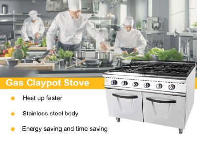 China Glead GL-ZH-RA-6A Commercial Gas Cooking Range 43.8KW LPG 50.3KW NG Oven for sale