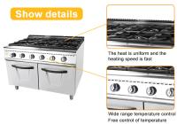 China Glead GL-ZH-RA-6A Low Noise Gas Cooker 1200x900x850mm Adjustable Temperature Commercial Cooking Equipment for sale