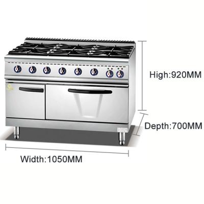 China Glead GL-ZH-RA-6A Commercial Gas Cooking Equipment 43.8KW LPG 50.3KW NG with Temperature Control for sale