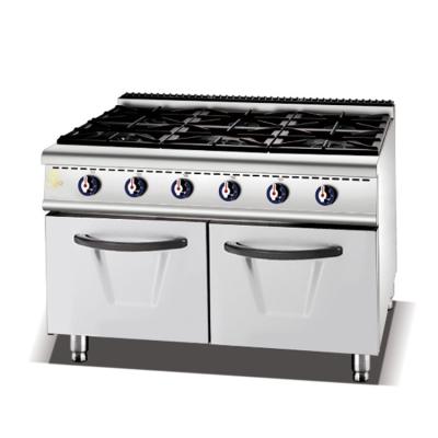 China Glead GL-ZH-RA-6A Gas Commercial Cooking Range 1200x900x850mm Adjustable Temperature Control for sale